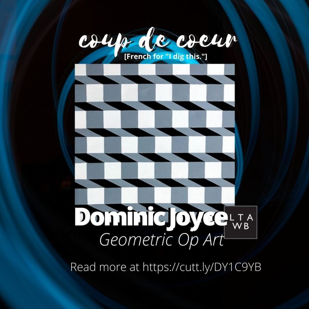 Dominic Joyce, Geometric Op Art Painting - Let's Talk Art With Brooke