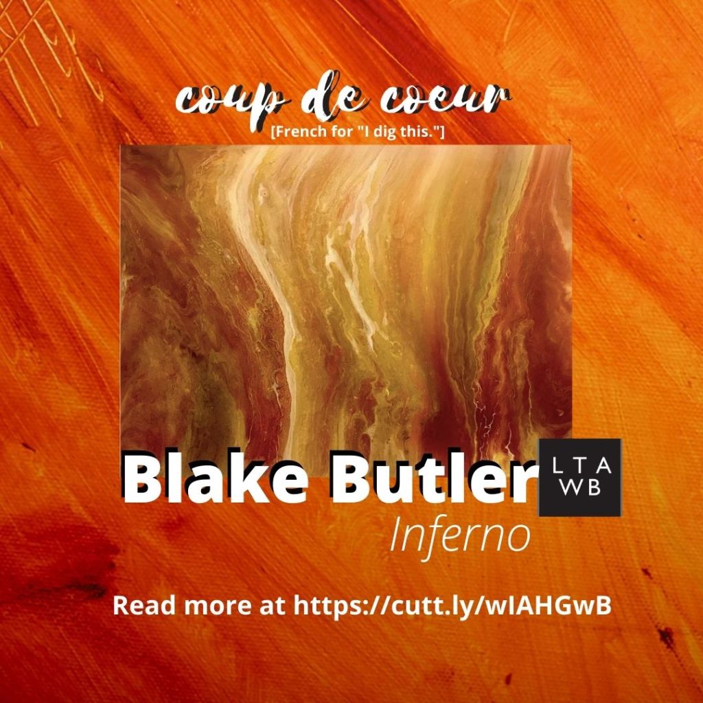 Blake Butler, Inferno painting - Let's Talk Art With Brooke