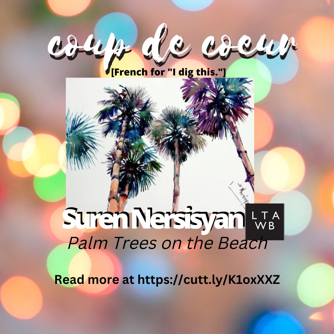 Suren Nersisyan, Palm Trees on the Beach Painting - Let's Talk Art With ...